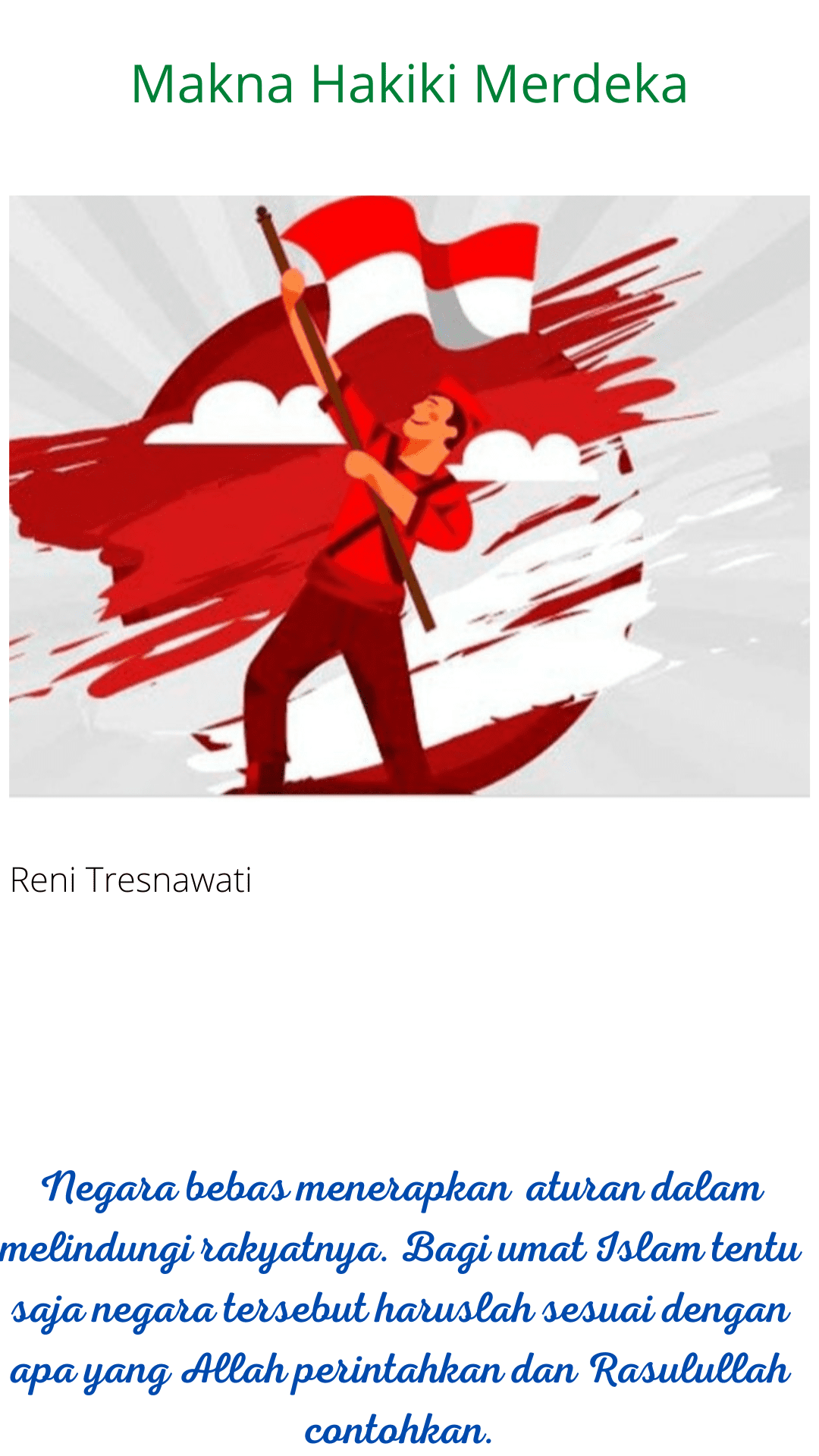 Makna Hakiki Merdeka - Innovasipad